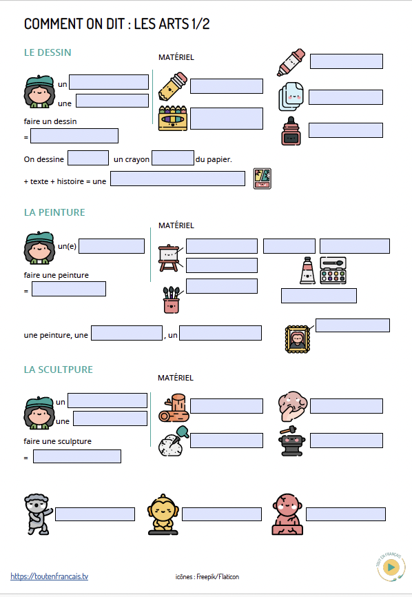 Comment on dit #29 vocabulaire de l'art en français | TOUT EN FRANÇAIS
